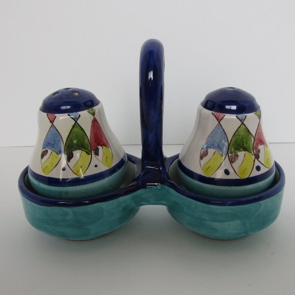 Officina Ceramica | Dining | Hand Painted Italian Ceramic Salt Pepper ...
